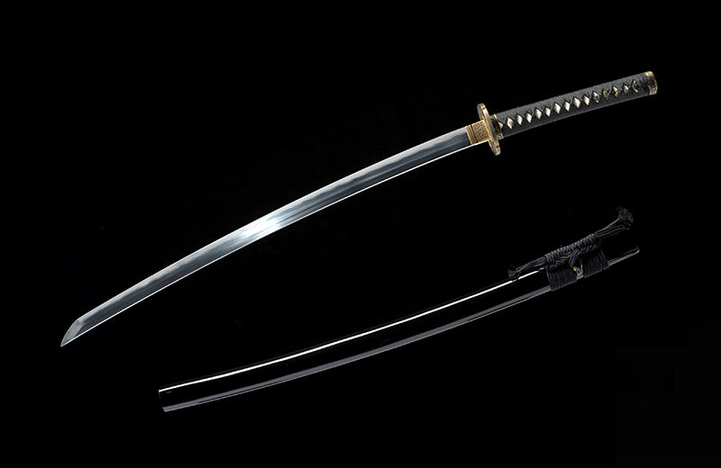 Damascus Katana,Folded Steel Clay Tempered Musashi Westworld Shogun Ka ...