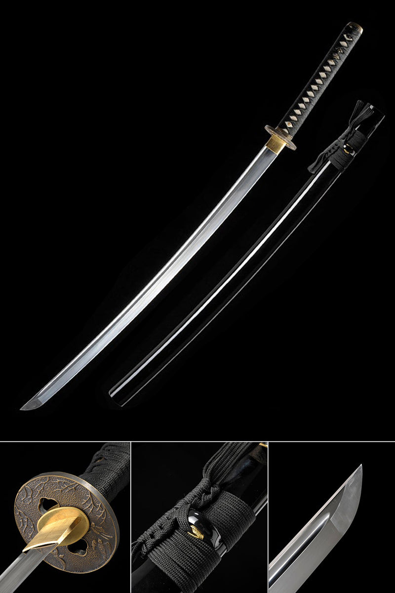Hand Forged Katana 1095 High Carbon Steel Full Tang Samurai Katana Pra ...